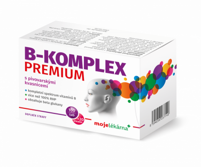 B-komplex PREMIUM tbl.100+20 Moje lékárna | Moje lékárna