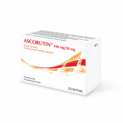 Ascorutin 100mg/20mg tbl.flm.100(4x25) | Moje lékárna