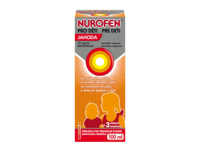 Nurofen pro děti Jahoda 20mg, perorální suspenze 200ml | Moje lékárna