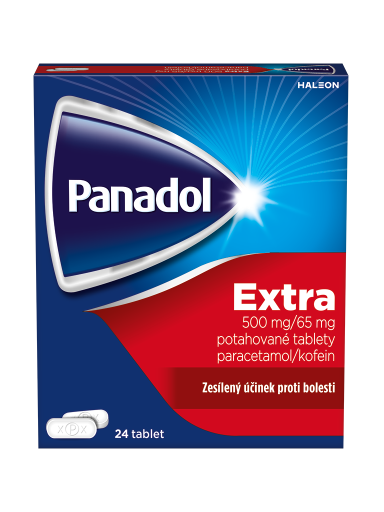 Panadol Extra 500mg/65mg 24 potahovaných tablet | Moje lékárna