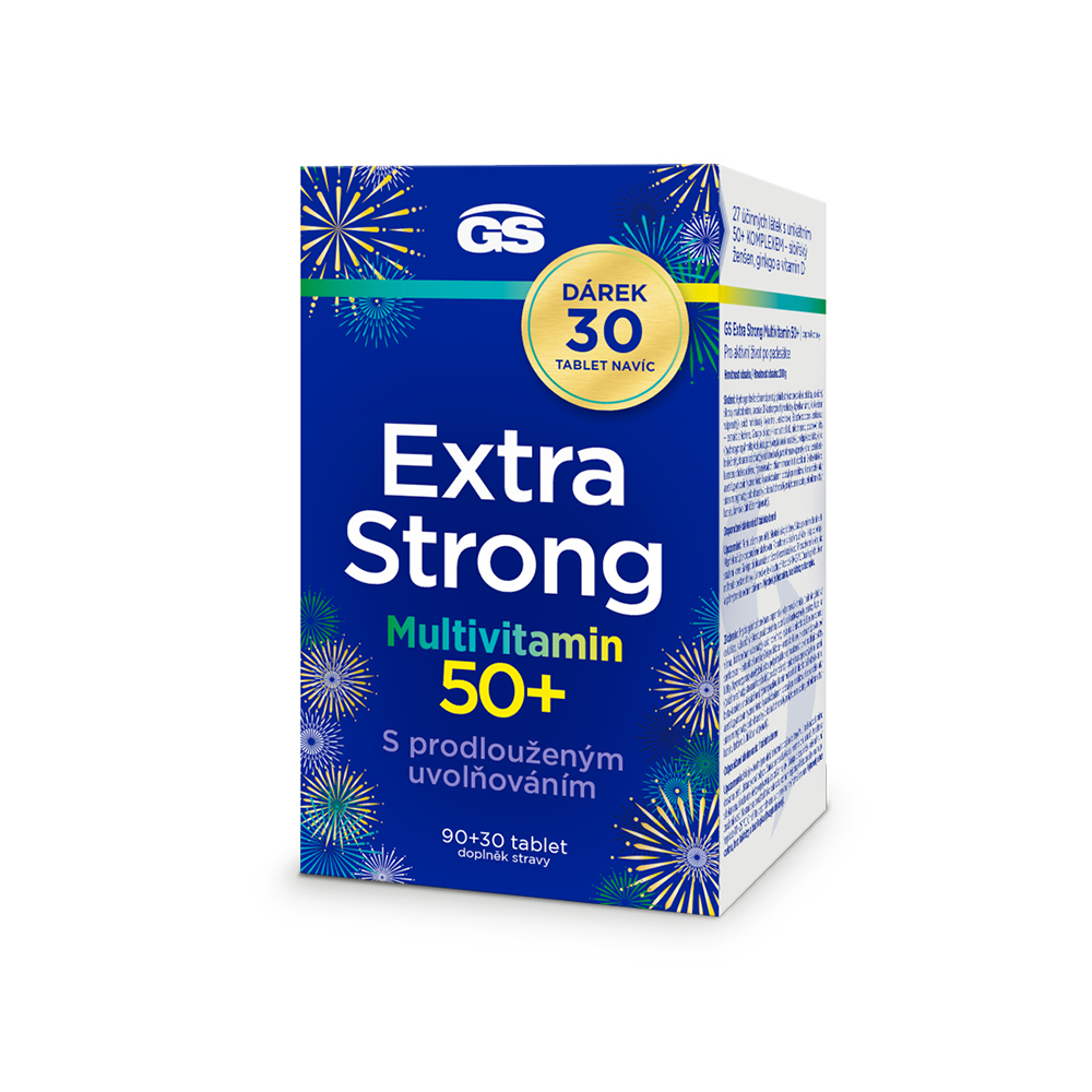 GS Extra Strong Multivitamin 50+, 90+30 tablet dárek | Moje lékárna