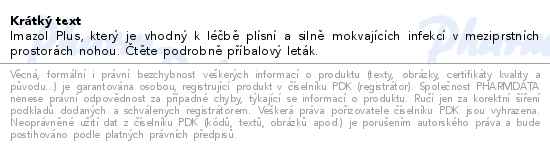 Imazol Plus 10mg/g+2.5mg/g crm.30g | Moje lékárna