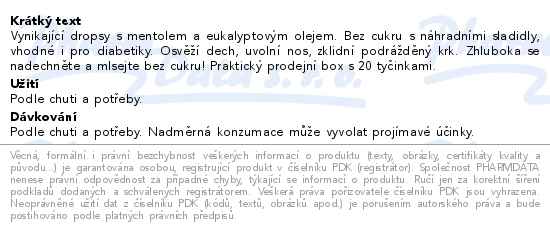 Pectol dropsy med&citron bez cukru box 20x10ks | Moje lékárna